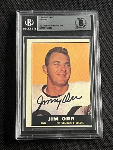JIMMY ORR 1961 TOPPS ROOKIE SIGNED AUTOGRAPHED CARD BECKETT BAS ...