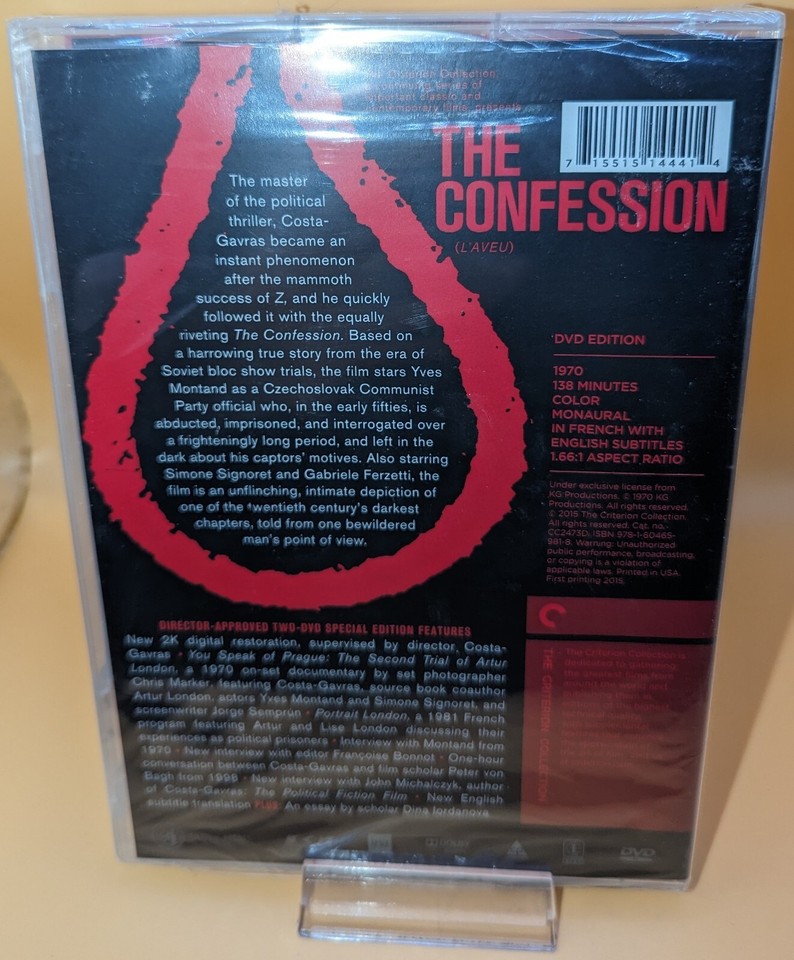 NEW The Confession DVD (Special Edition) Criterion | eBay