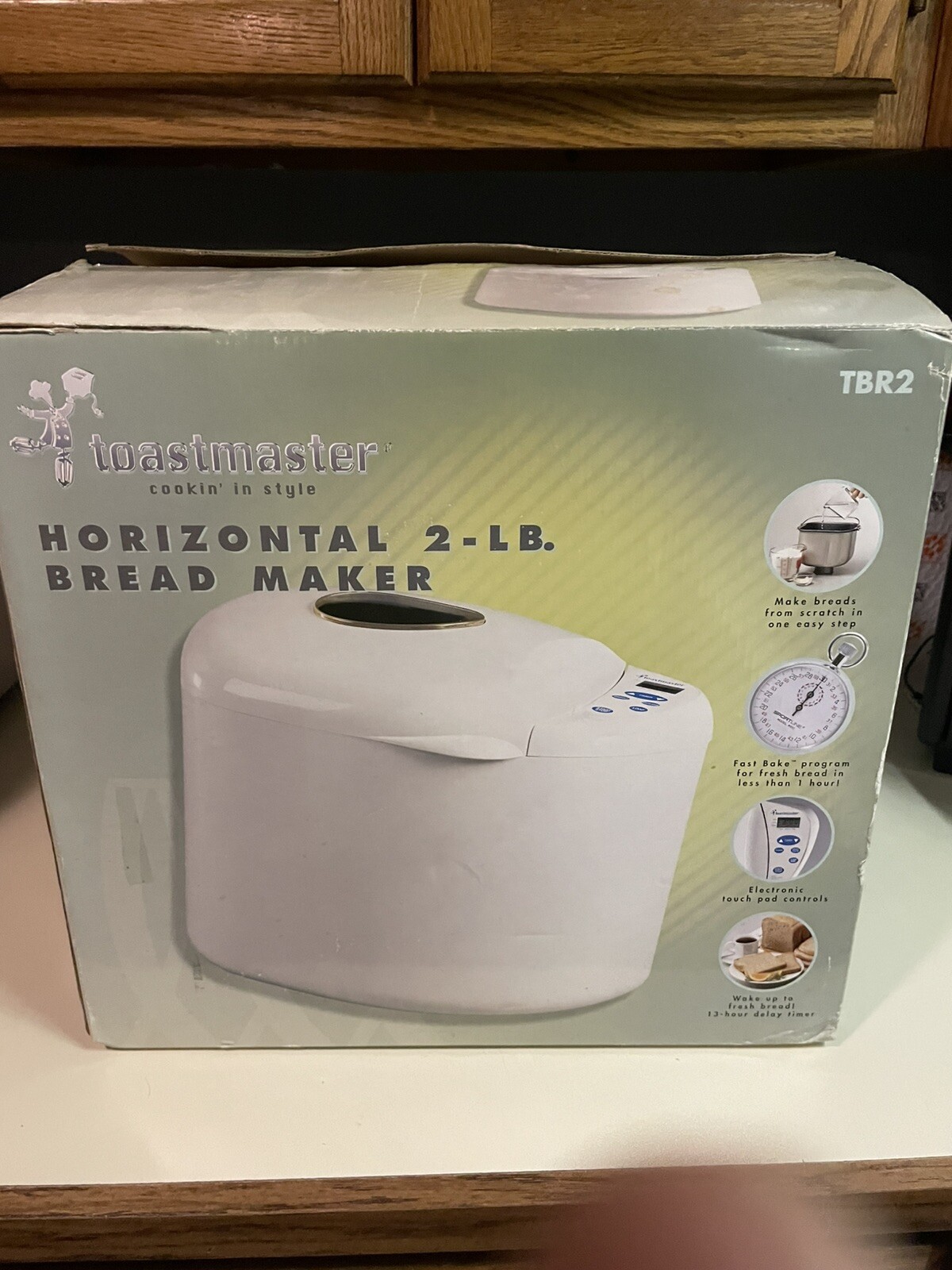 Automatic Toastmaster 2lb Bread Maker Box TBR2 T Horizontal, Tested ...