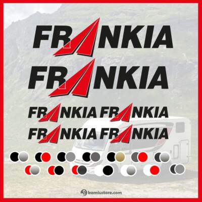 Adesivo set loghi “Frankia logo” per camper caravan roulotte e barche ...