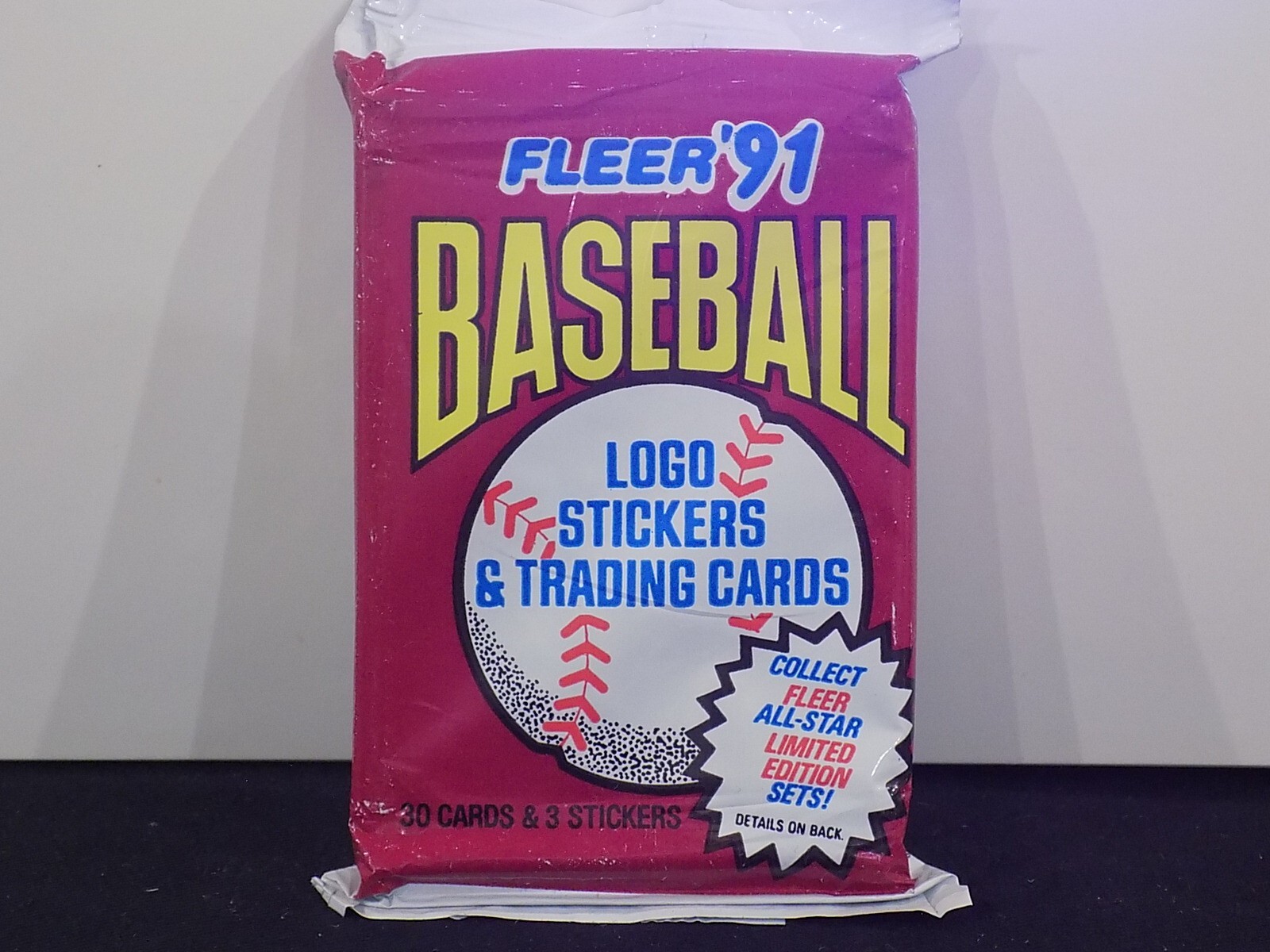 1991 Fleer Baseball Jumbo Packs Sealed New Lot - 3 UNOPENED Jumbo Packs ...