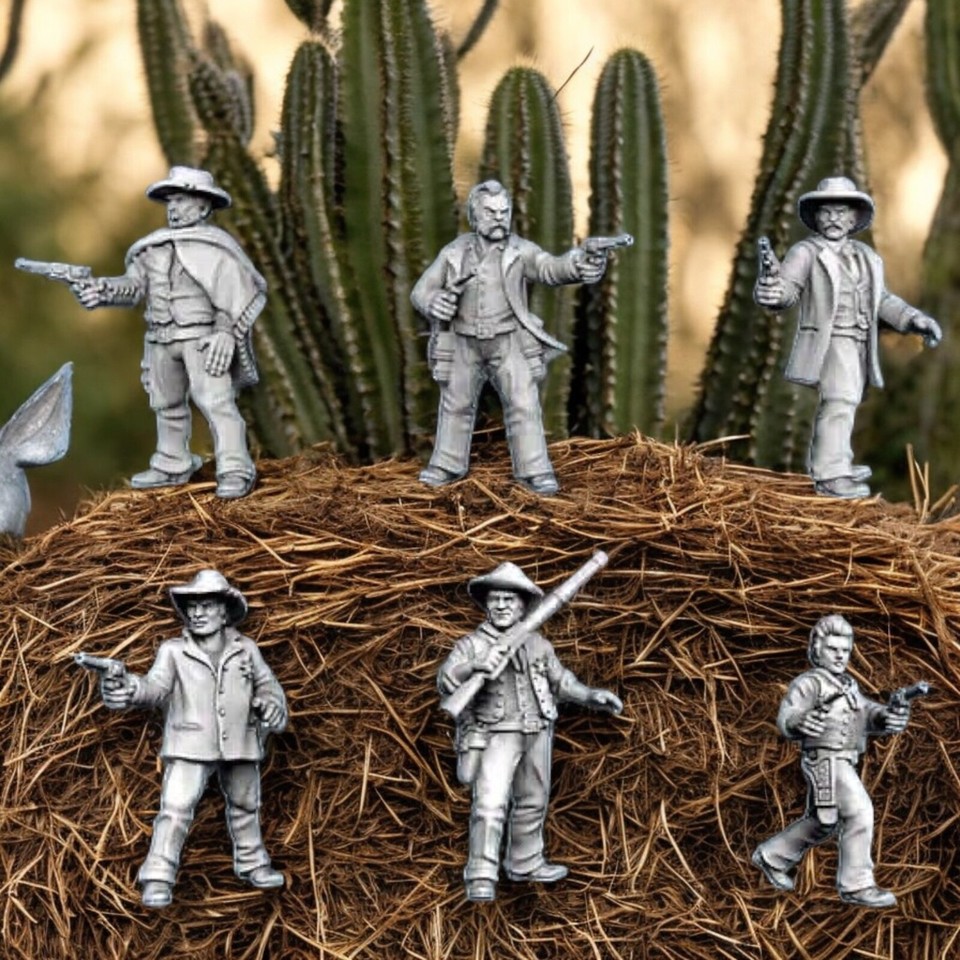 Wild West Movie Legends X6: Miniatures for Western Wargames, Dioramas ...