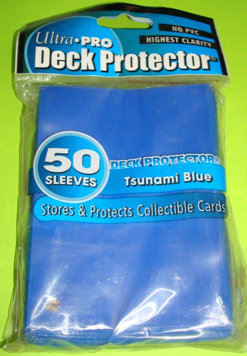 NEW Ultra Pro Deck Protector Card Sleeves Tsunami Blue 50 sleeves (BIN ...