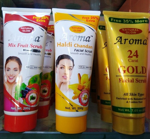 Aroma Herbal Face Scrub For Natural Glow | Haldi & Chandan | Mix Fruit ...