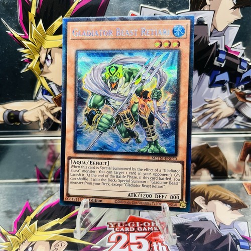 Yugioh Gladiator Beast Retiari MZTM-EN070 Collector's Rare 1st Ed Near ...