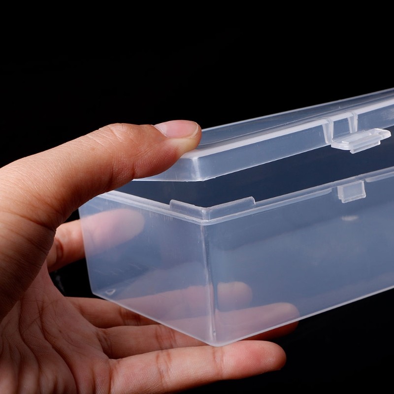 Rectangular Plastic Clear Storage Box Jewelry Container for Case Bead ...