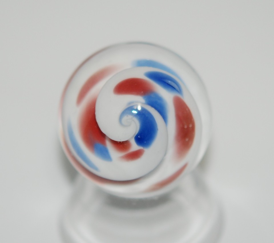 Contemporary art glass handmade borosilicate twist marble 1.132-1.151 ...