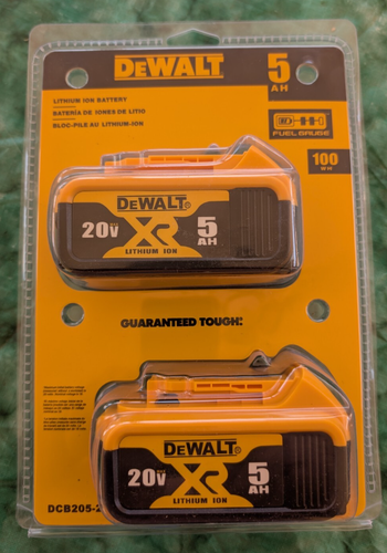 DEWALT DCB205-2 20V Li-Ion 5.0Ah Battery (NOT OEM) See details. | eBay