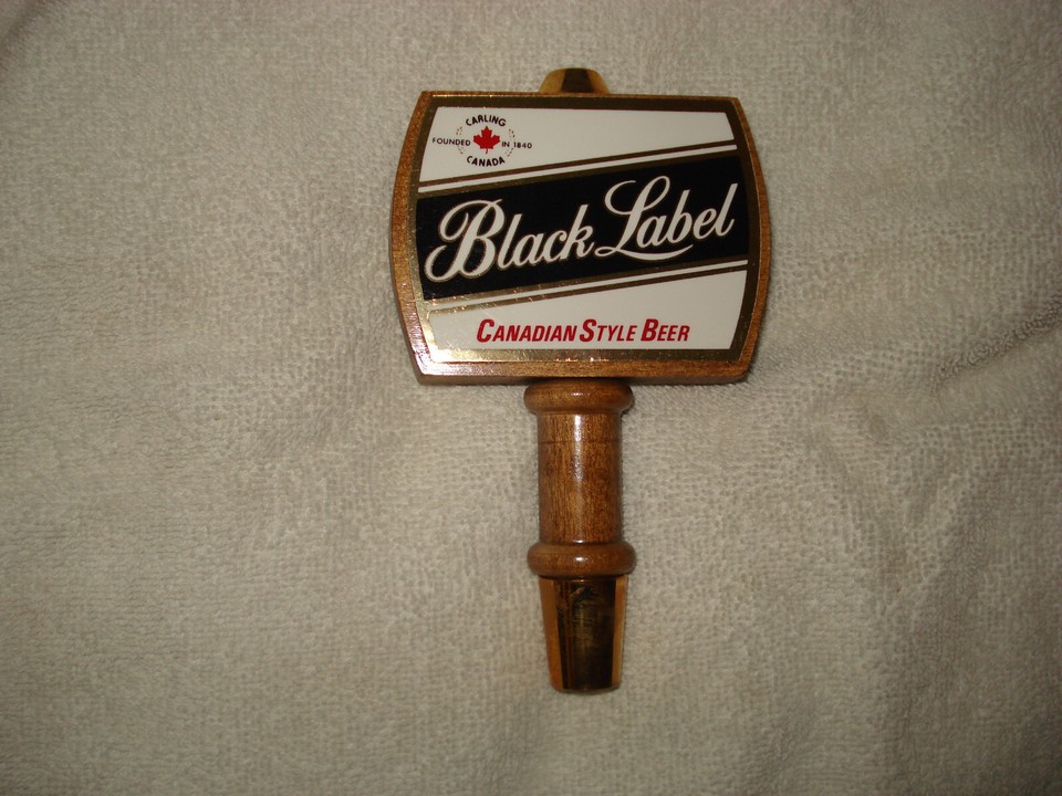 Beer Tap Handle Black Label Vintage No Damage - Great Breweriana Item ...