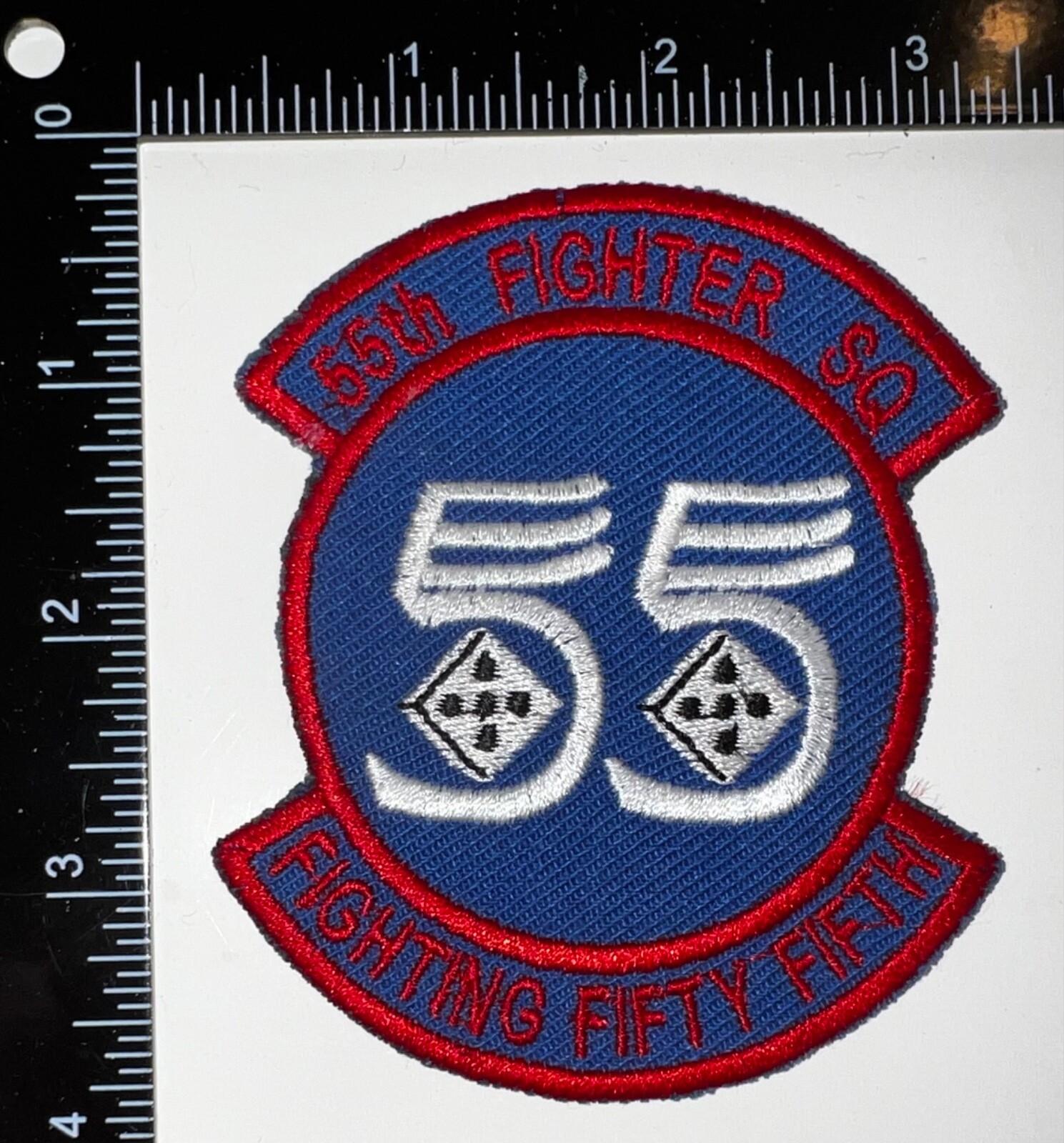 USAF 55th Fighter Squadron Fighting Fifty Fifth Patch | eBay