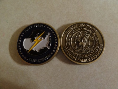 CHALLENGE COIN US NAVY RESERVE FORCES COMMAND COMMANDER OMBUDSMAN ...
