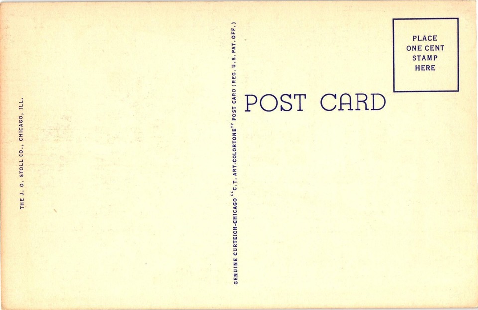 Large letter Greetings Evanston Illinois Postcard 1930s Beach Scene Art ...