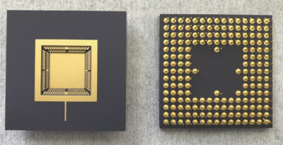 Chip carrier, ceramic PGA, wirebondable, dual row, 2 tier, 180 pin | eBay