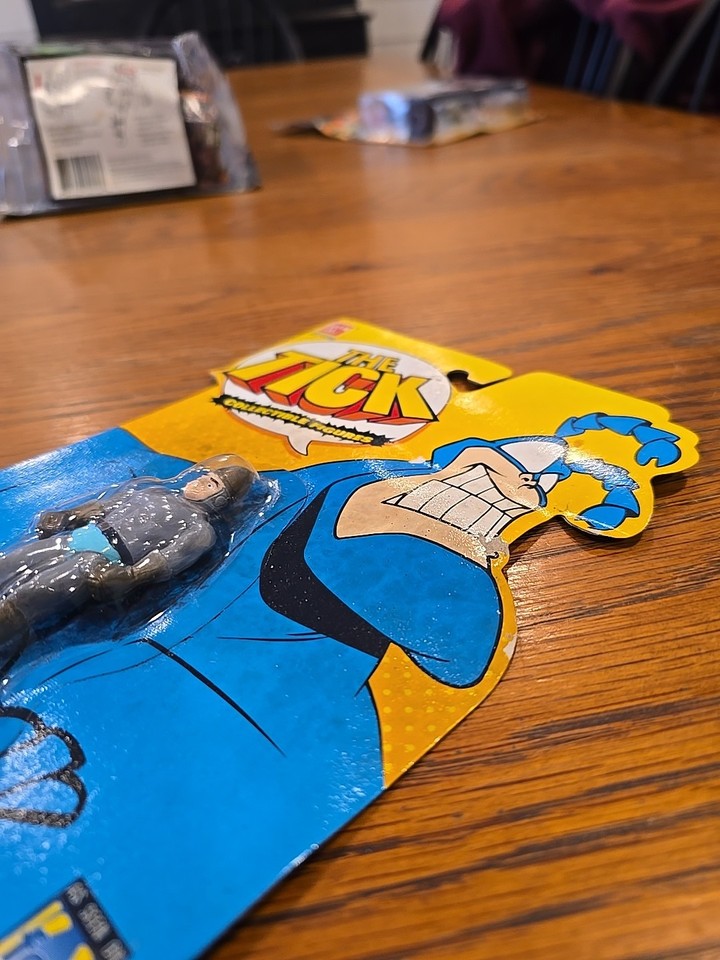 Vintage 1994 Bandai The Tick And Human Bullet Action Figures Damaged ...