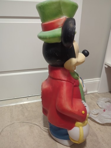 Vintage Santa's Best Disney Christmas Blow Mold Mickey Mouse Caroler 33 ...