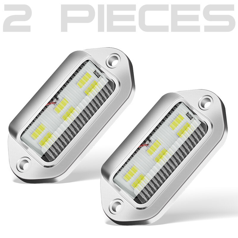 6 LED License Number Plate Light Side Lamp for Truck SUV Trailer Lorry ...