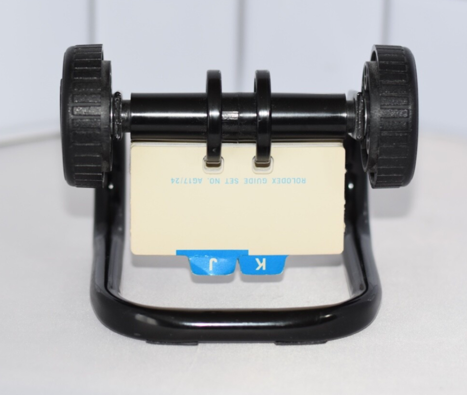 Vintage Rolodex Mini Classic Rotary Card File, 1 3/4" X 3 1/4", 250 ...