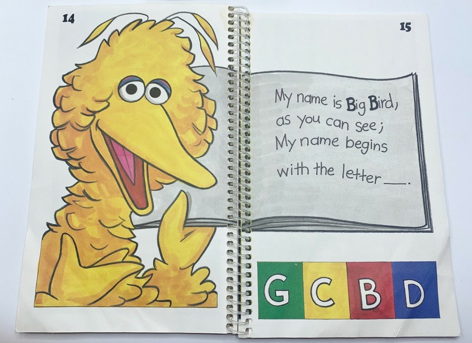 Vintage Playskool TALK 'N PLAY Book & Cassette Manual Sesame Street | eBay