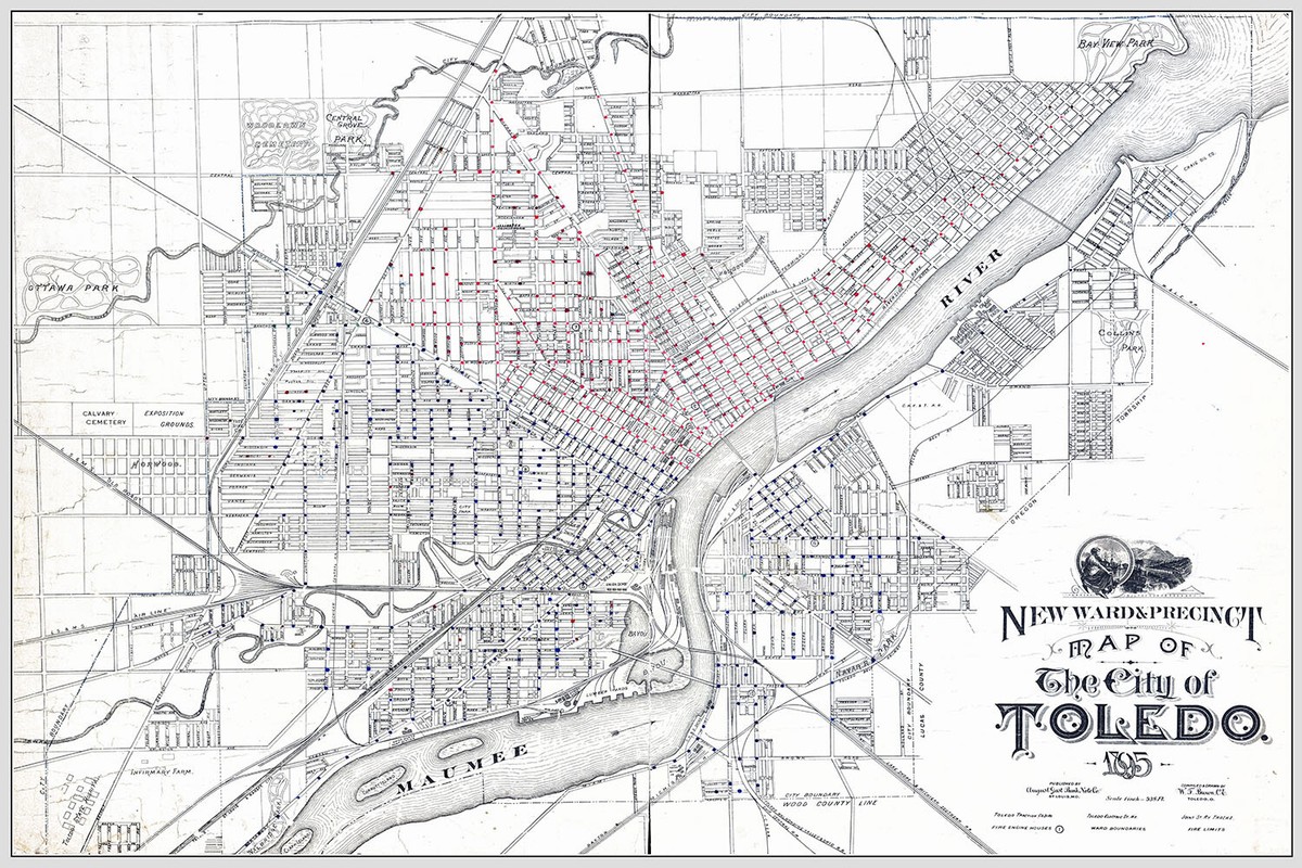 Map Of Toledo Ohio Old Maps Of Toledo, Ohio