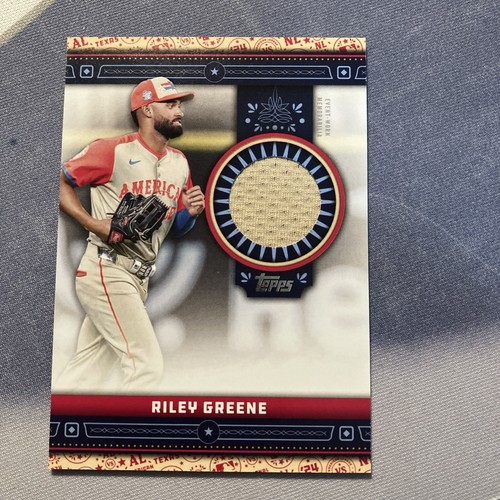 2024 Topps Update All Star Stitches Relic #ASR-RG Riley Greene Mem ...