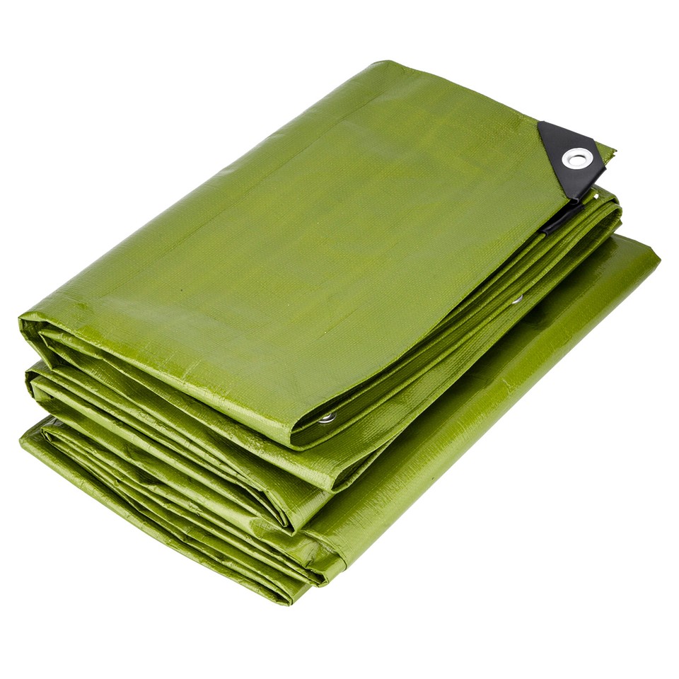 200GSM Tarpaulin Extra Heavy Duty Builders Waterproof Ground Sheet ...