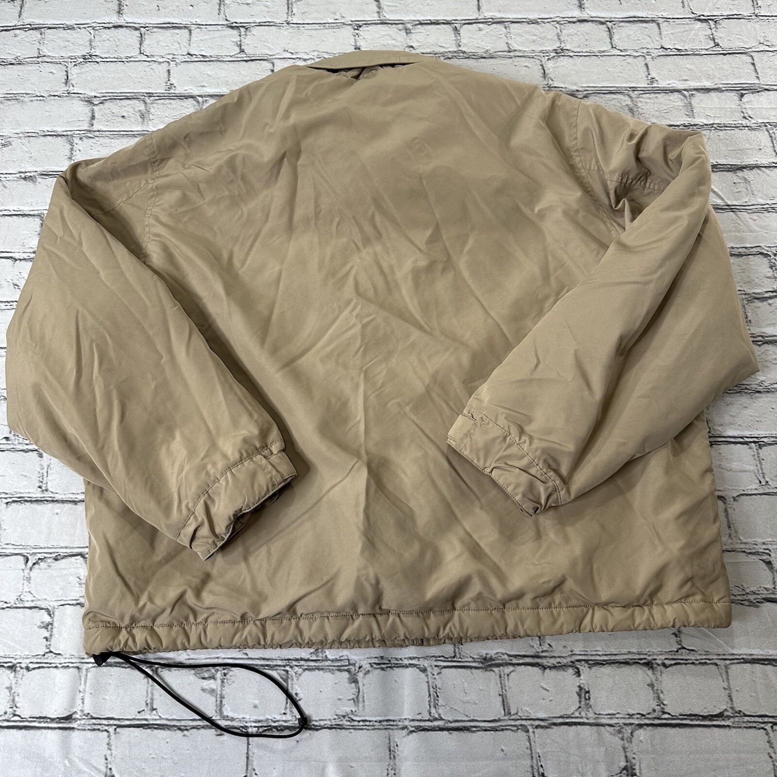 Polo Ralph Lauren Men's XXL Tan Jacket Fleece-Lined Full Zip Hidden ...