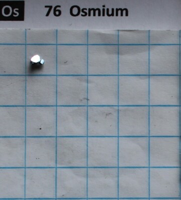 0.28 gram 99.999% Osmium metal crystal #18 - pure element 76 sample | eBay