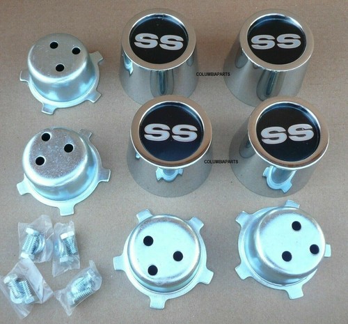 1969-70 Chevelle Camaro SS Wheel Center Hub Cap & Retainer Magnum Super ...