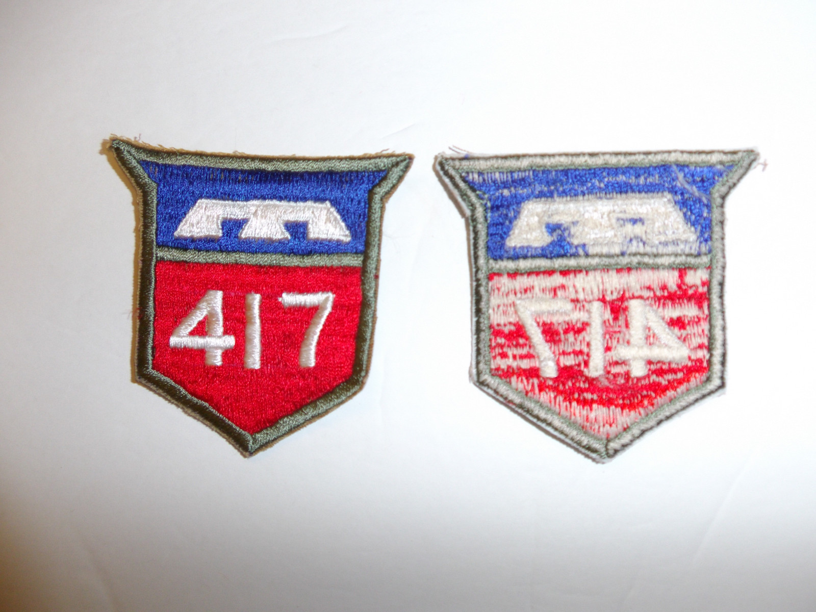 b3361 WW2 US Army 417th Infantry Regiment Shoulder patch 76th Division ...