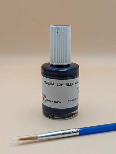 For Mazda Code 42B Blue Reflex Touch Up Paint + Free Fine Tip Brush ...