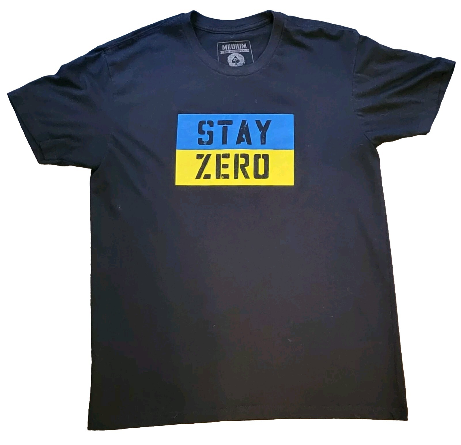 Zero Foxtrot Black Tee Ghost Of Kyiv Ukraine Size Med… - Gem