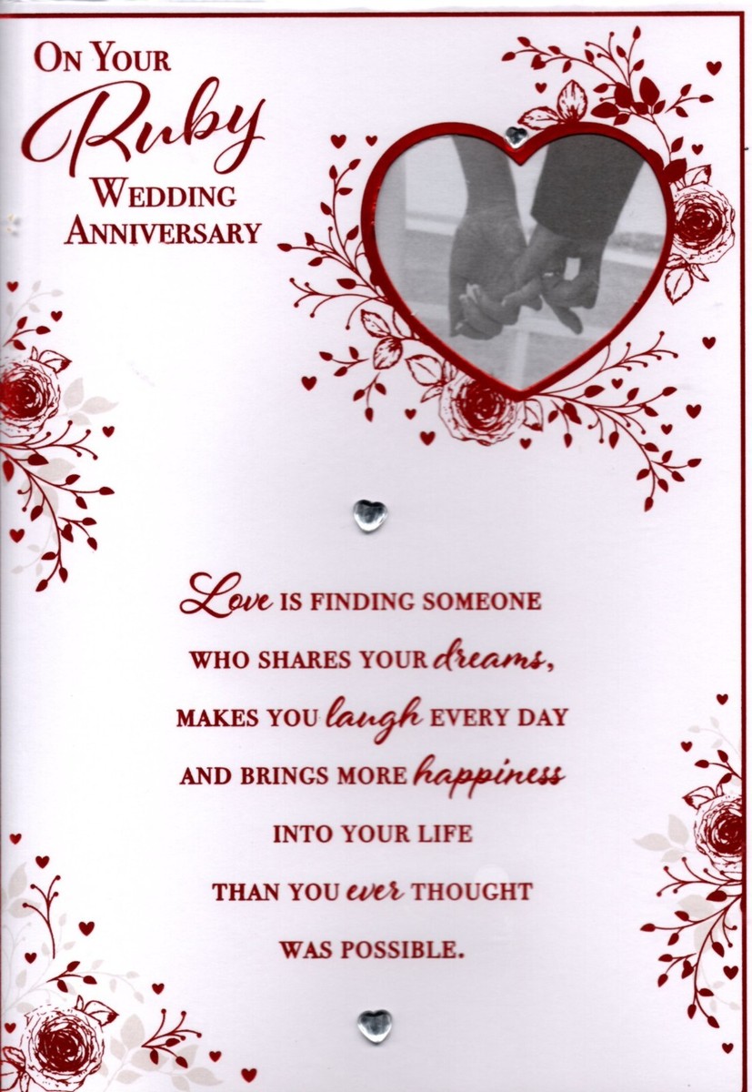 40 Wedding Anniversary Poems 60+ Happy 40th Anniversary Quotes