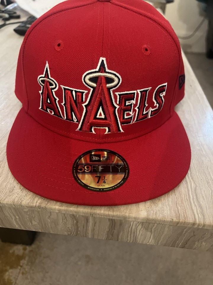 Los Angeles Angels ANAELS Banned New Era Hat Viral 59Fifty Overlap Fit ...