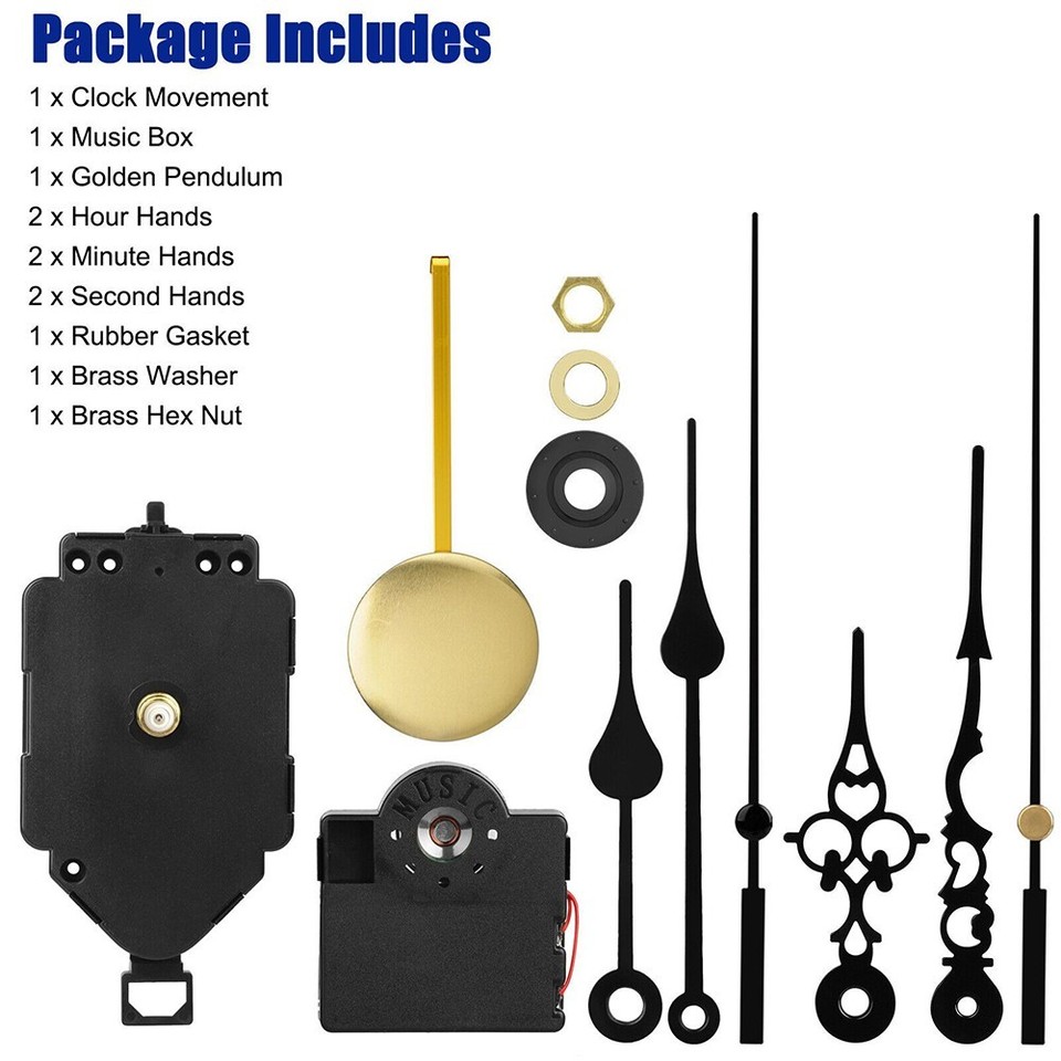 Easily Replace Your Wall Clock Parts with this Complete Quartz Movement ...
