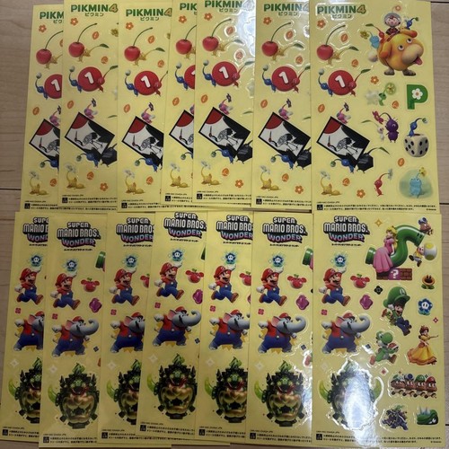 Pikmin 4 Super Mario Wonder Stickers 7 pieces each | eBay