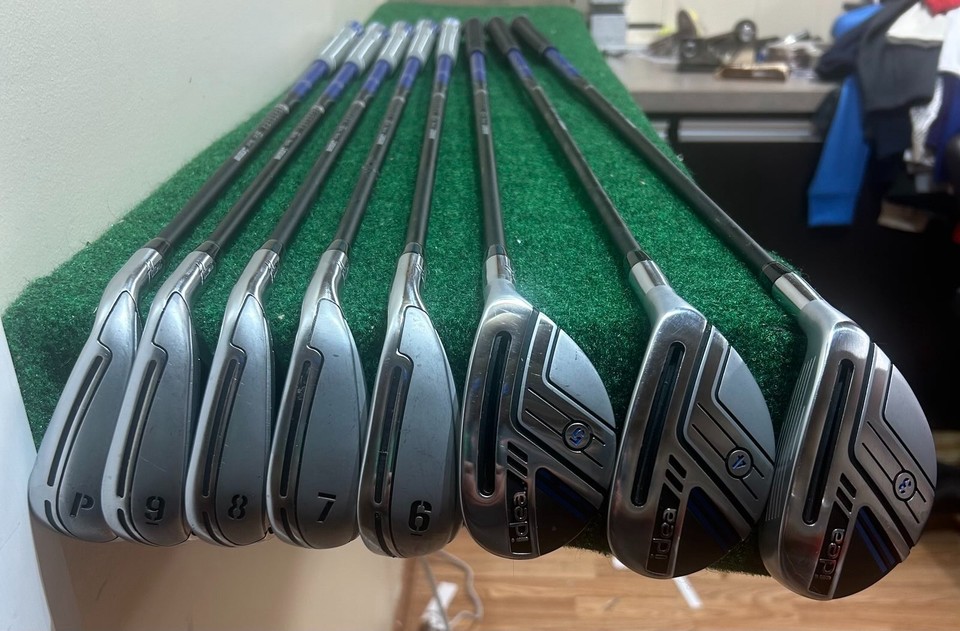 Adams 2014 Idea Irons/Hybrids Set (3H-5H-6-PW) Regular Bassara 55 E ...