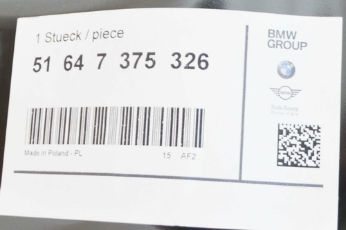 BMW 7 G11 FRONT RIGHT HEADLIGHT BRACKET 51647375326 7375326 2016 NO ...