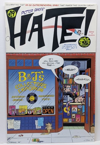 Hate Comic Book #19 Peter Bagge - Fantagraphics June 1995 Crumb Ad on ...