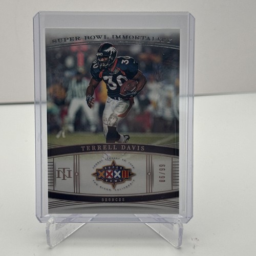 2023 PANINI NATIONAL TREASURES TERRELL DAVIS SUPER BOWL IMMORTALS /99 ...