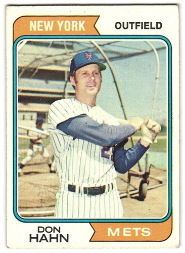 Don Hahn 1974 Topps ML Baseball Card # 291 NY Mets | eBay