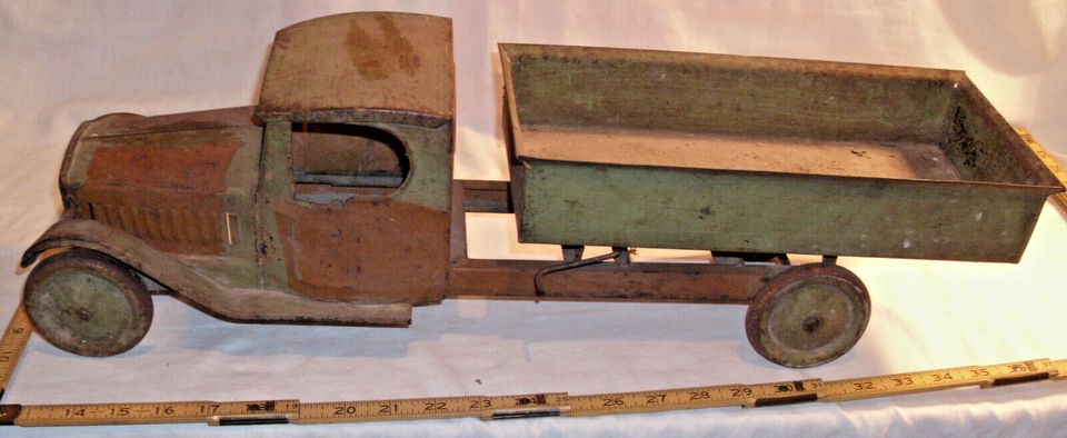 TURNER 1920s CABOVER LEVER DUMP TRUCK TOY IN PRESSED STEEL | eBay
