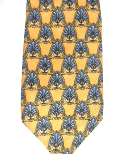 Robert Talbott Studio Men's Silk Tie 60" X 4" Yellow w/ multi-color ...
