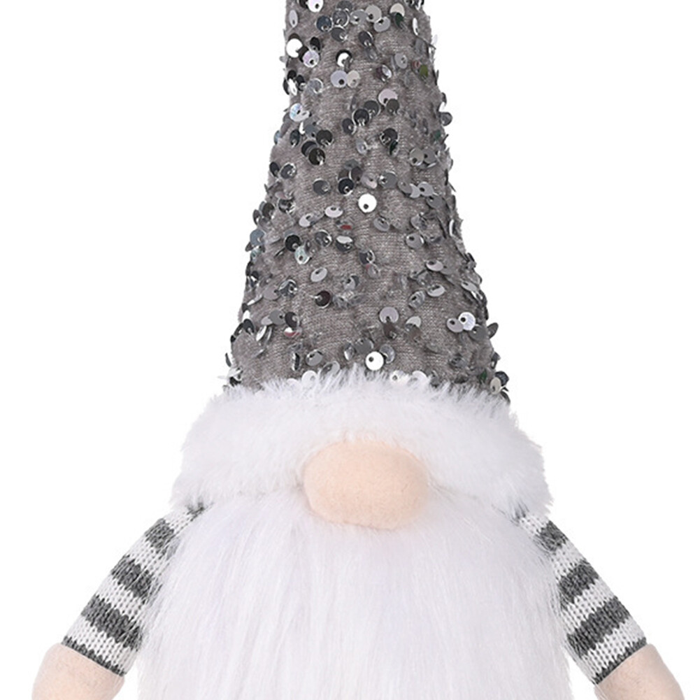 Christmas Glowing Rudolph Toy Mini Plush Toy Decor New Year Gifts (Grey ...