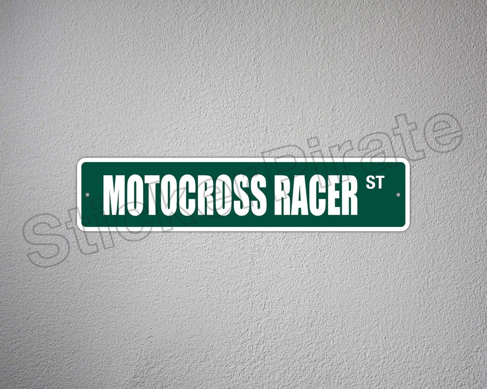 *Aluminum* Motocross Racer 4" x 18" Metal Novelty Street Sign SS 2670 ...