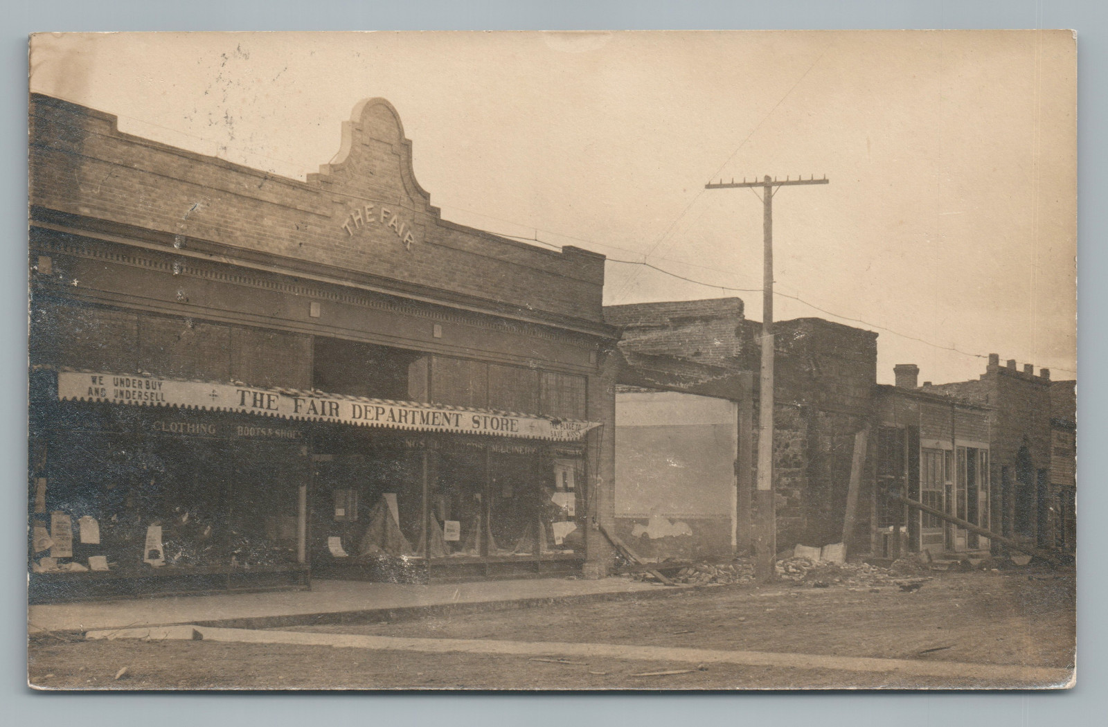 “The Fair Department Store—My Place of Business” RPPC Old West Photo ...