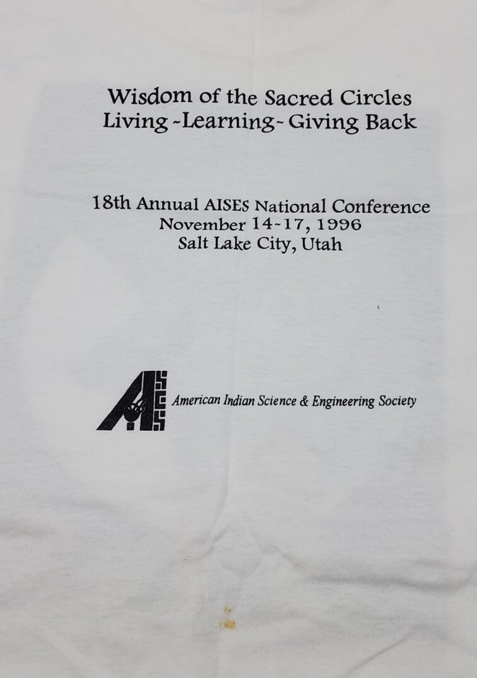 Sam English Art Signed 1995 Native American Indian Medicine Man TShirt ...