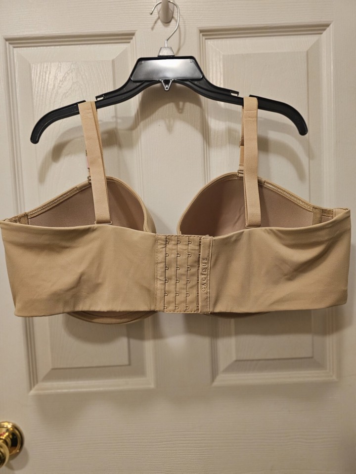 Cacique Boost Multi Way Strapless Bra Size 46DDD Beige NWOT | eBay
