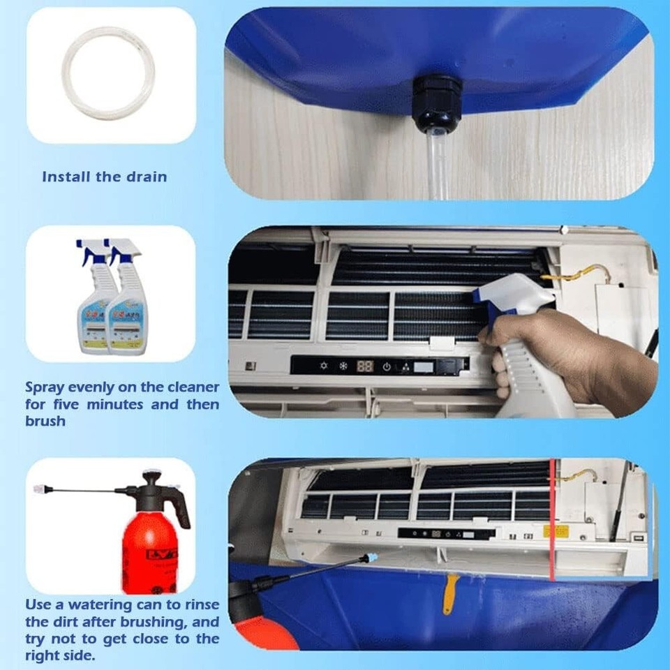 Mini Split Cleaning Kit Air Conditioner Cleaning Kit Air Duct Cleaning ...