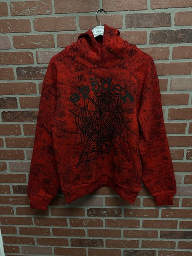 Size S - SOLD OUT Sp5der Worldwide Red Camo Hoodie Young Thug Spider ...