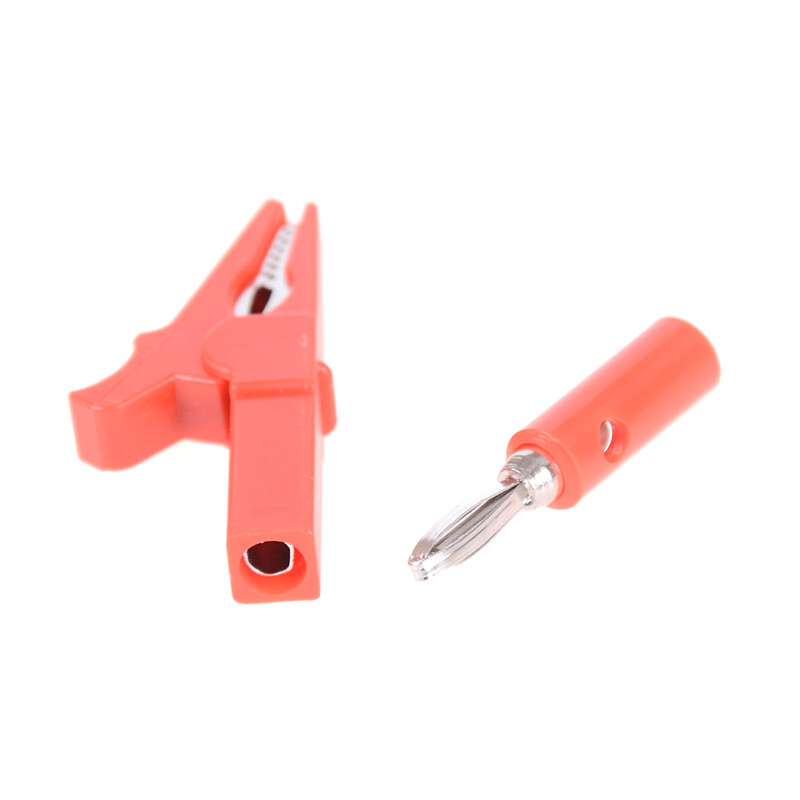 55MM Alligator clip + BANANA PLUG, test probe with 4mm Banana Plug ...
